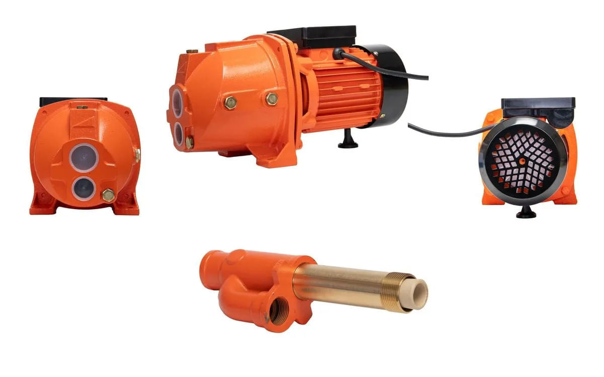 Pompa de suprafata apa curata cu ejector Wolfson JET-100E, 800W, 3200 ...