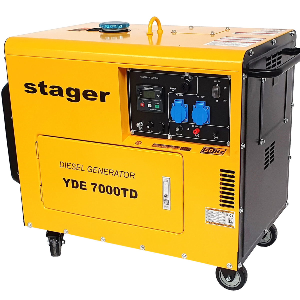 Generator insonorizat, diesel Stager YDE7000TD - 4.5kVA – Atomico