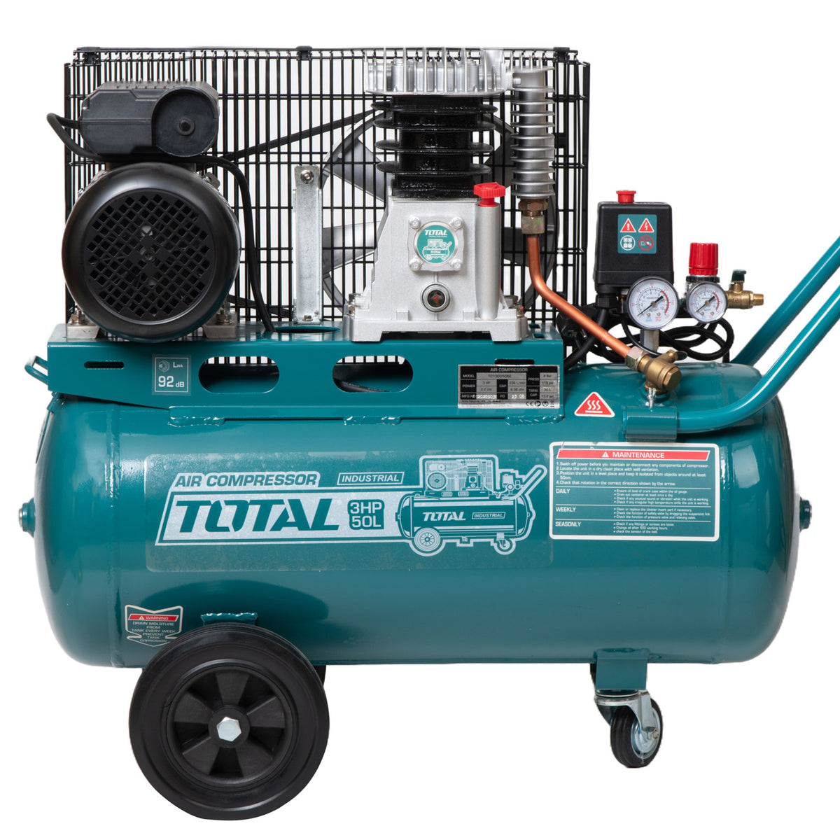 Compresor aer cu ulei Total 2200W (3 CP), 50L, 8BAR – Atomico