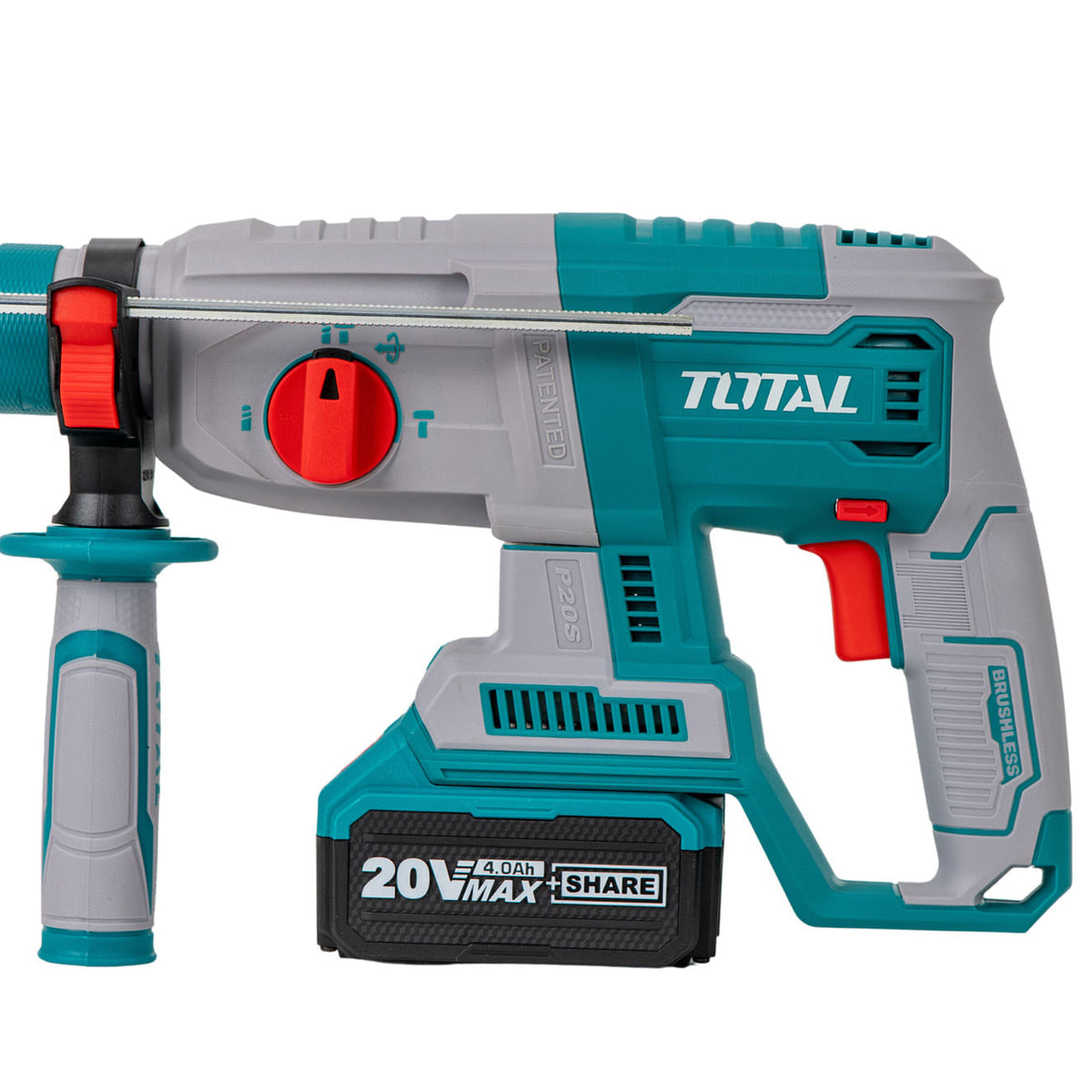 Ciocan rotopercutor TOTAL, 2.5J, 20V, LI-ION (INCLUDE ACUMULATOR SI IN ...