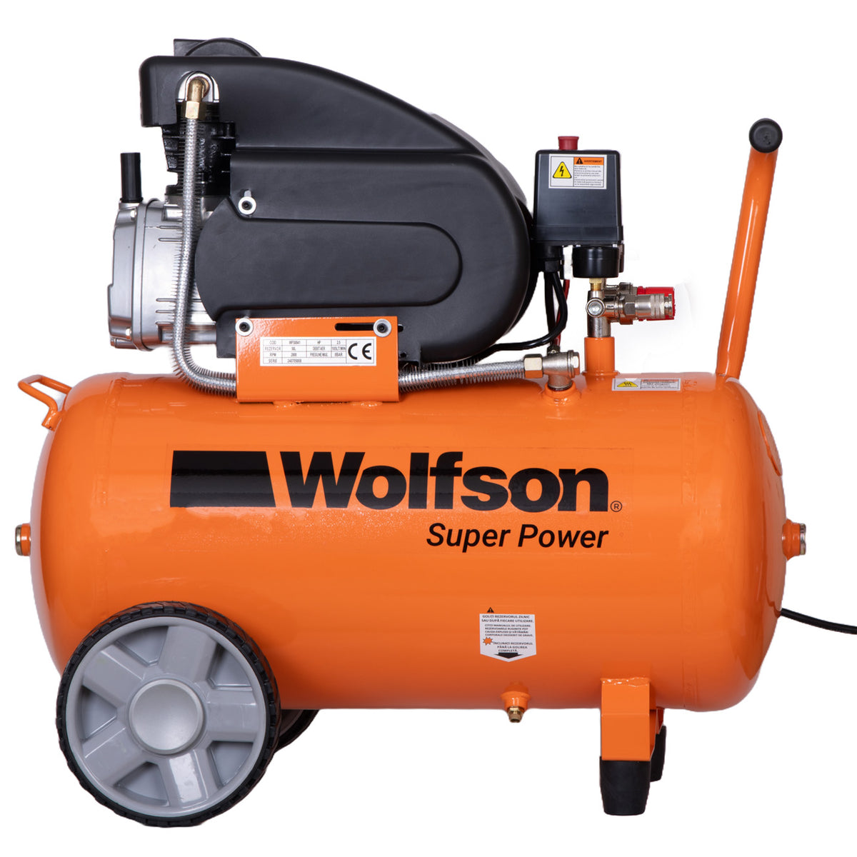 Compresor de aer pe ulei Wolfson 50L - 8 BAR – Atomico